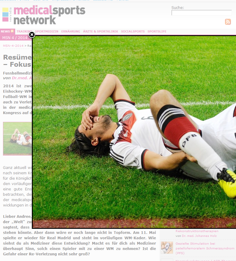1/3 aller Verletzungen im Fußball - ARCUS Kliniken